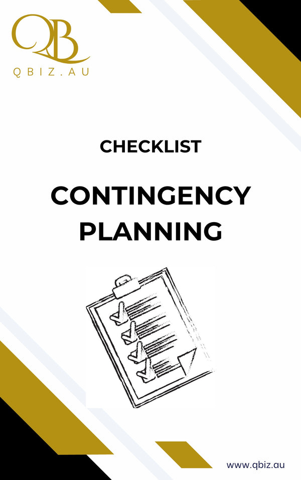 Checklist: Contingency Planning for Business Resilience – $4.99 ...